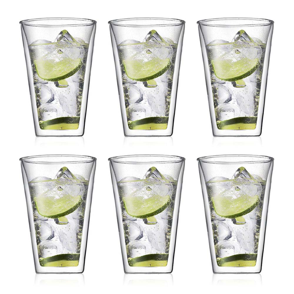 Bodum CANTEEN 13.5oz Double Wall Glasses (6 Pack): Design Quest