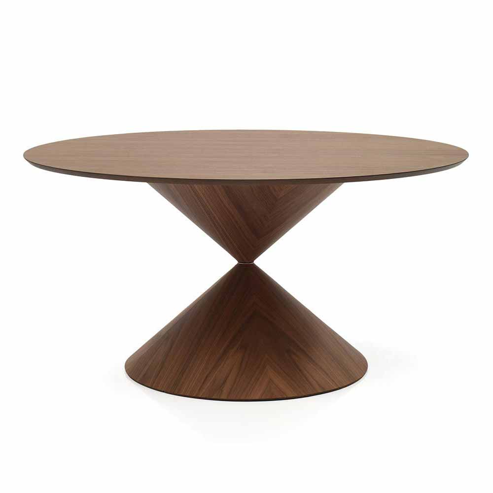 Midj CLESSIDRA Wood Fixed Round Table - 59" dia.: Design Quest