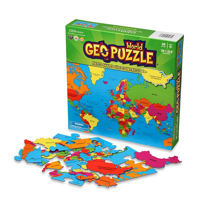 GeoToys GeoPuzzle - World: Design Quest