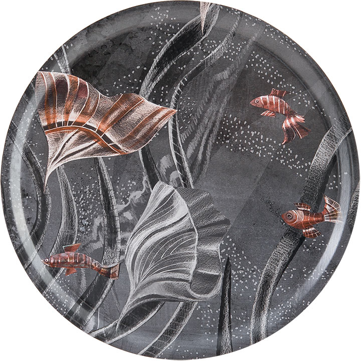 Åry Trays MYSTIC SEA 15-Inch Round Tray: Design Quest